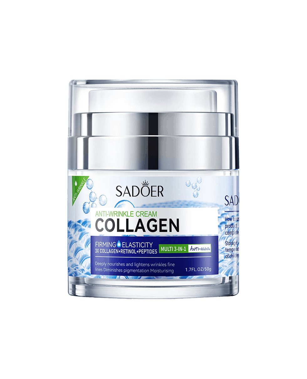 Омолоджуючий крем с колагеном, ретинолом та пептидами Sadoer Collagen Anti-Wrinkle Cream | AZI