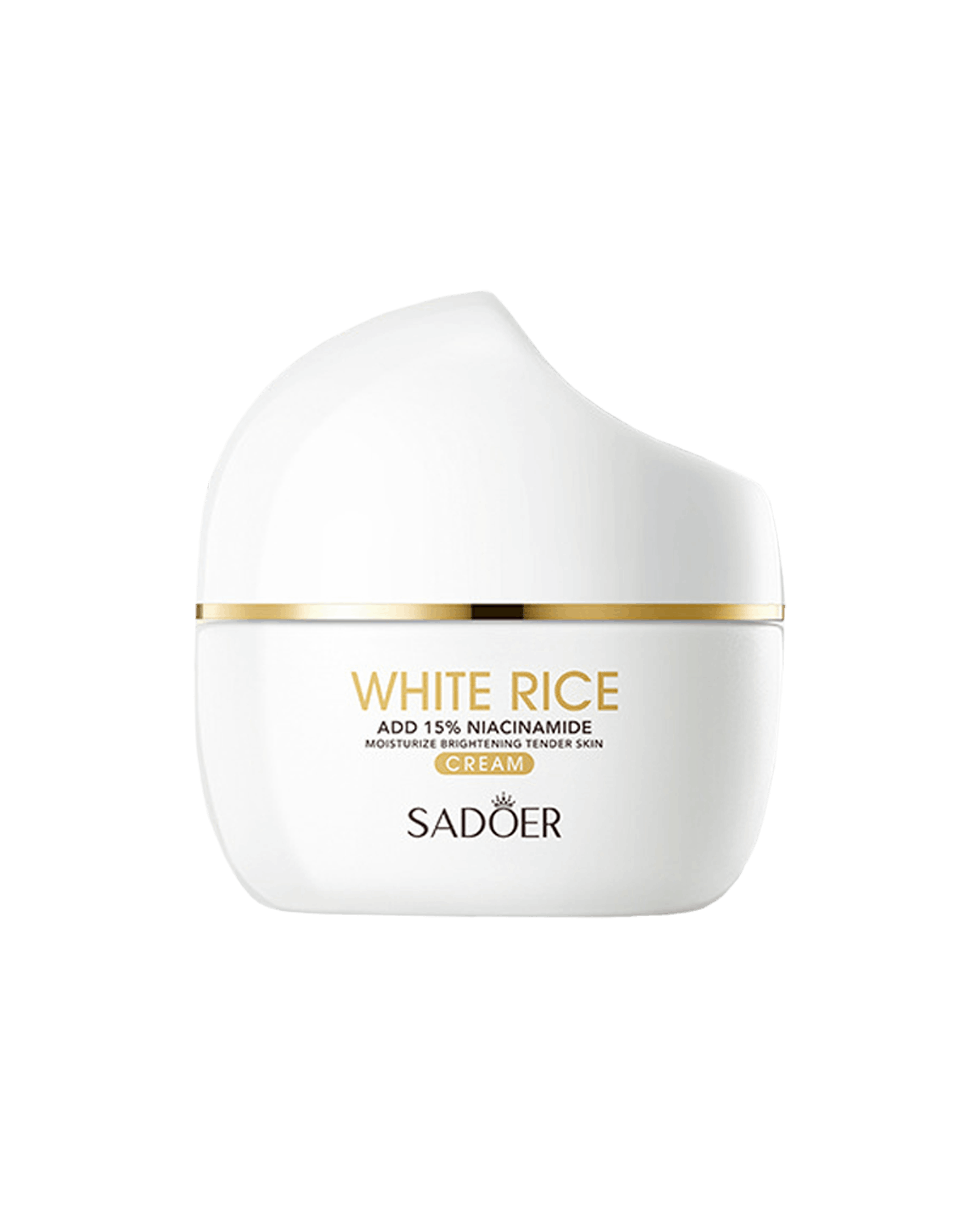 Освітлюючий крем з екстрактом рису та 15% ніацинаміду Sadoer White Rice ...