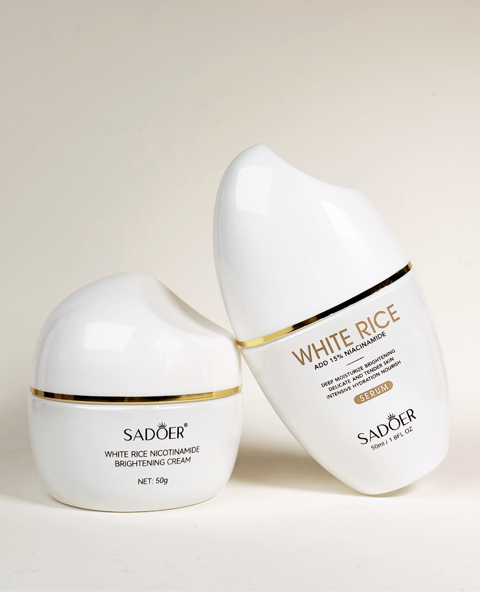 Освітлююча сироватка з екстрактом рису та 15% ніацинаміду Sadoer White ...