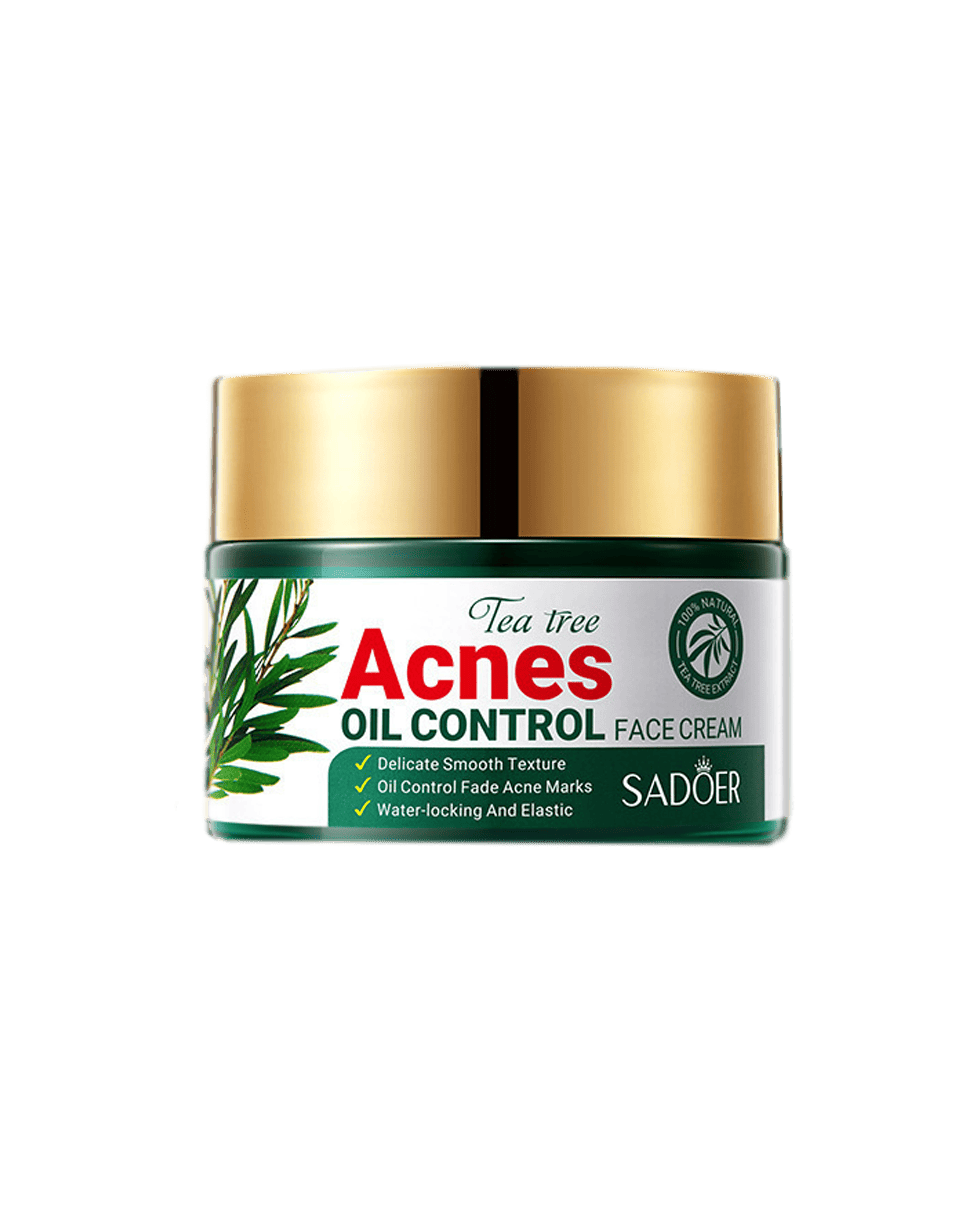 Крем від акне Sadoer Tea Tree Acnes Oil Control Face Cream | AZI